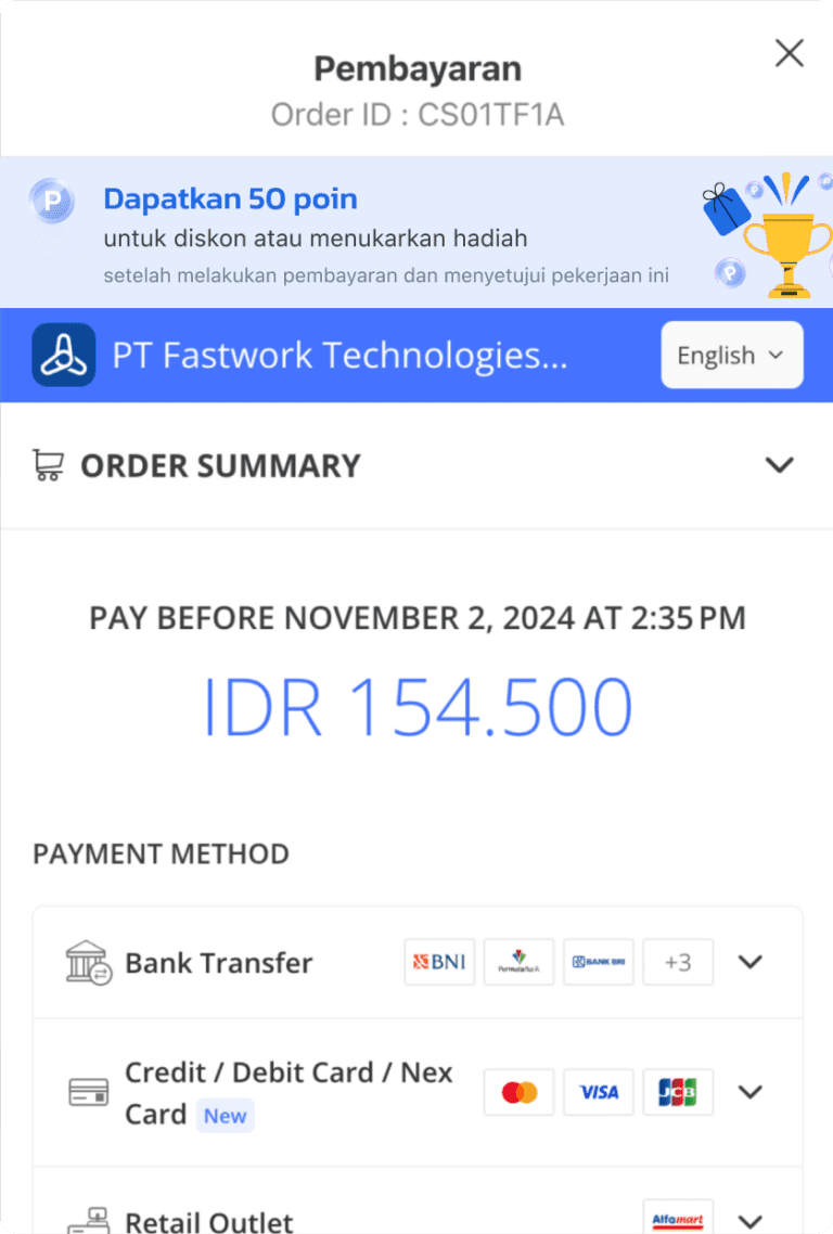 Dapatkan Cashback 50% untuk Setiap Order di Fastwork* - Fastwork.id